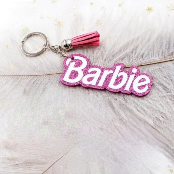 Barbie | Accessories | Barbie Glitter Tassel Keychain | Poshmark